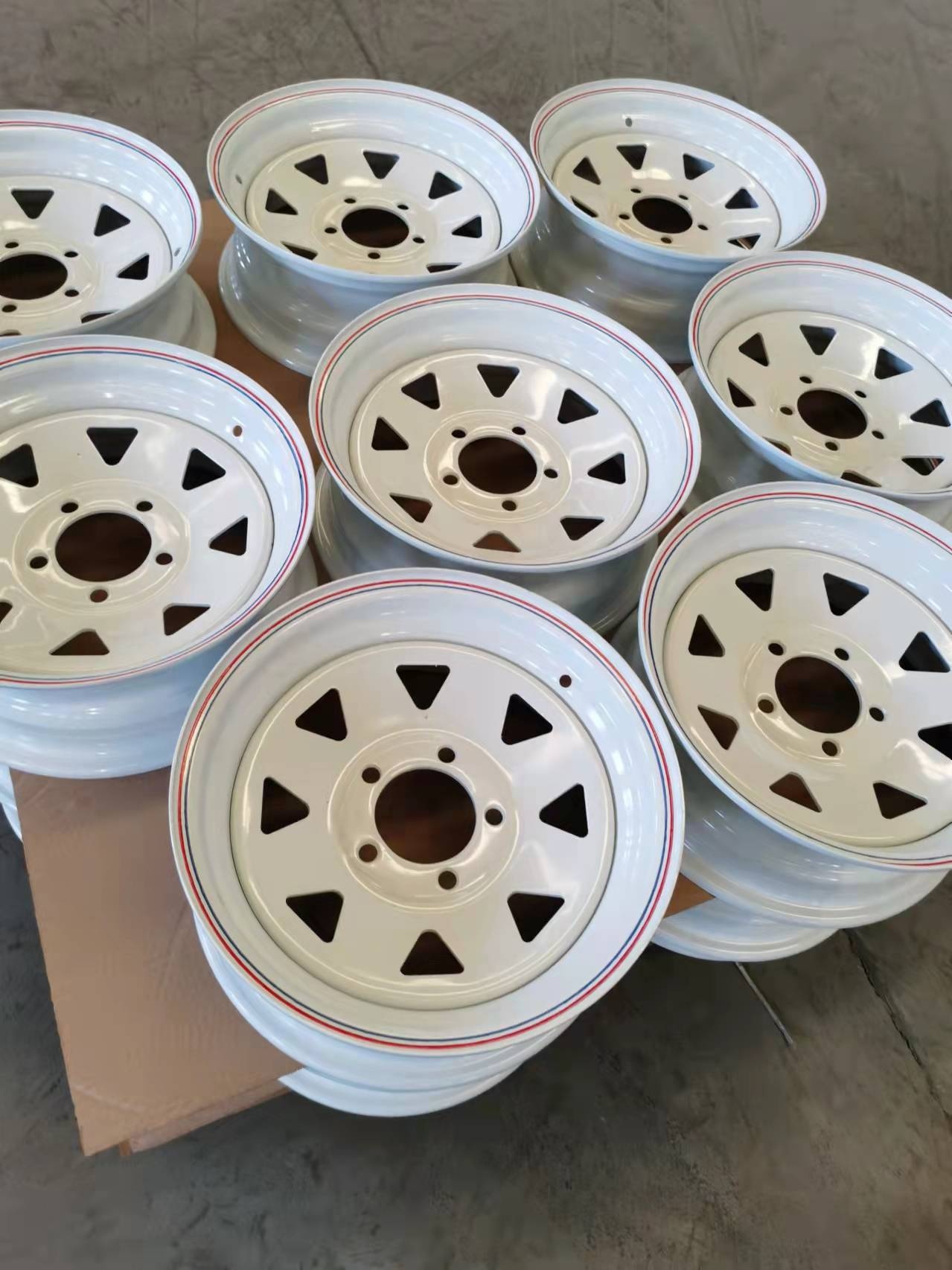 Wholesale High Quality 13 14 15 16 Inch 8 Spoke Chrome Steel Trailer ...